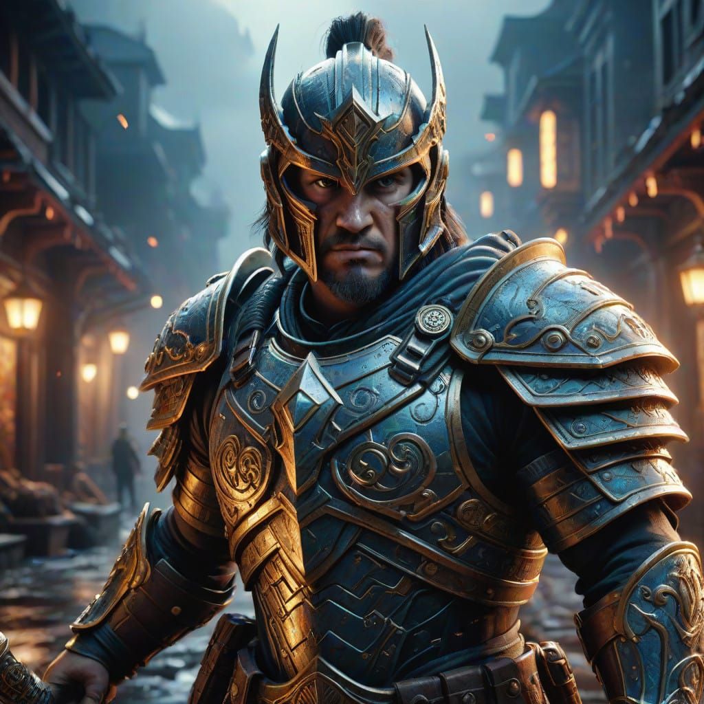 Warrior In a decorated armor - Warrior In a decorated armor