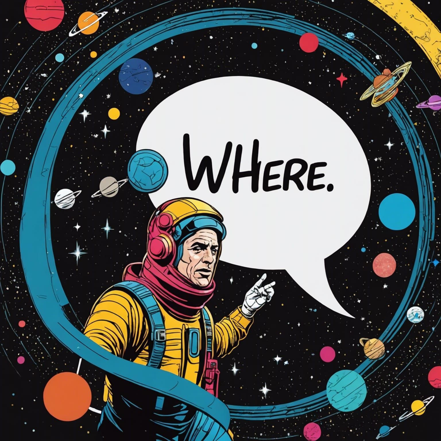 Lost in outer space - AI Generated Artwork - NightCafe Creator