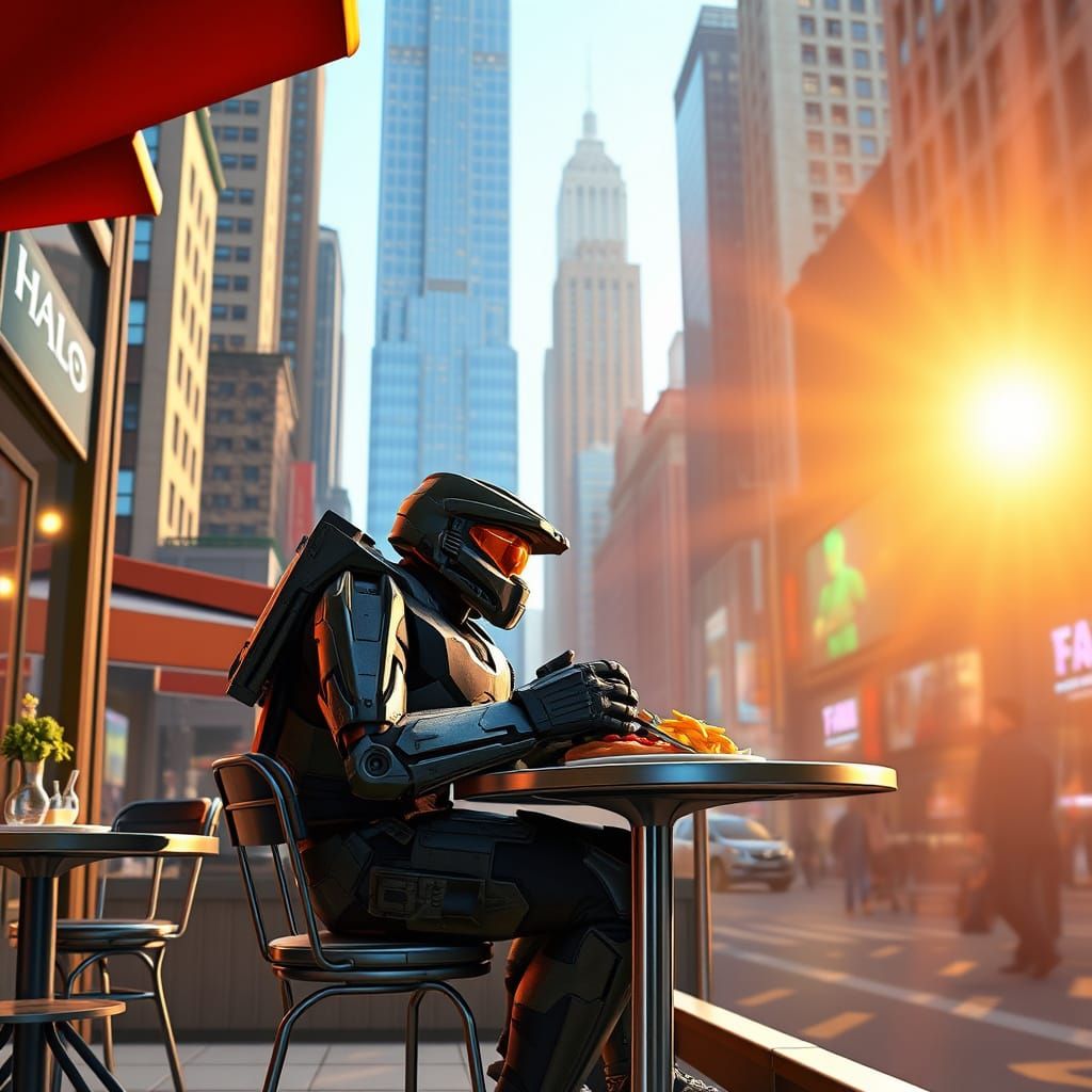 Master Chief NYC (CGI Character) - Cinematic Master Chief in...