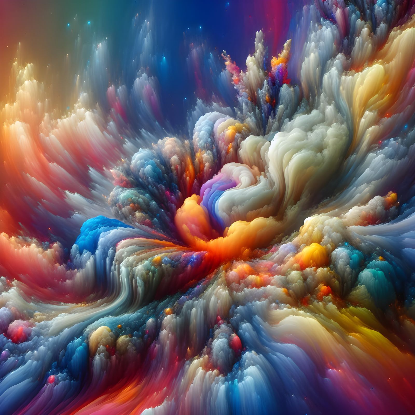 Diffusion Manifolds - 002 - Vibrant Fantasy Diffusion Manifo...