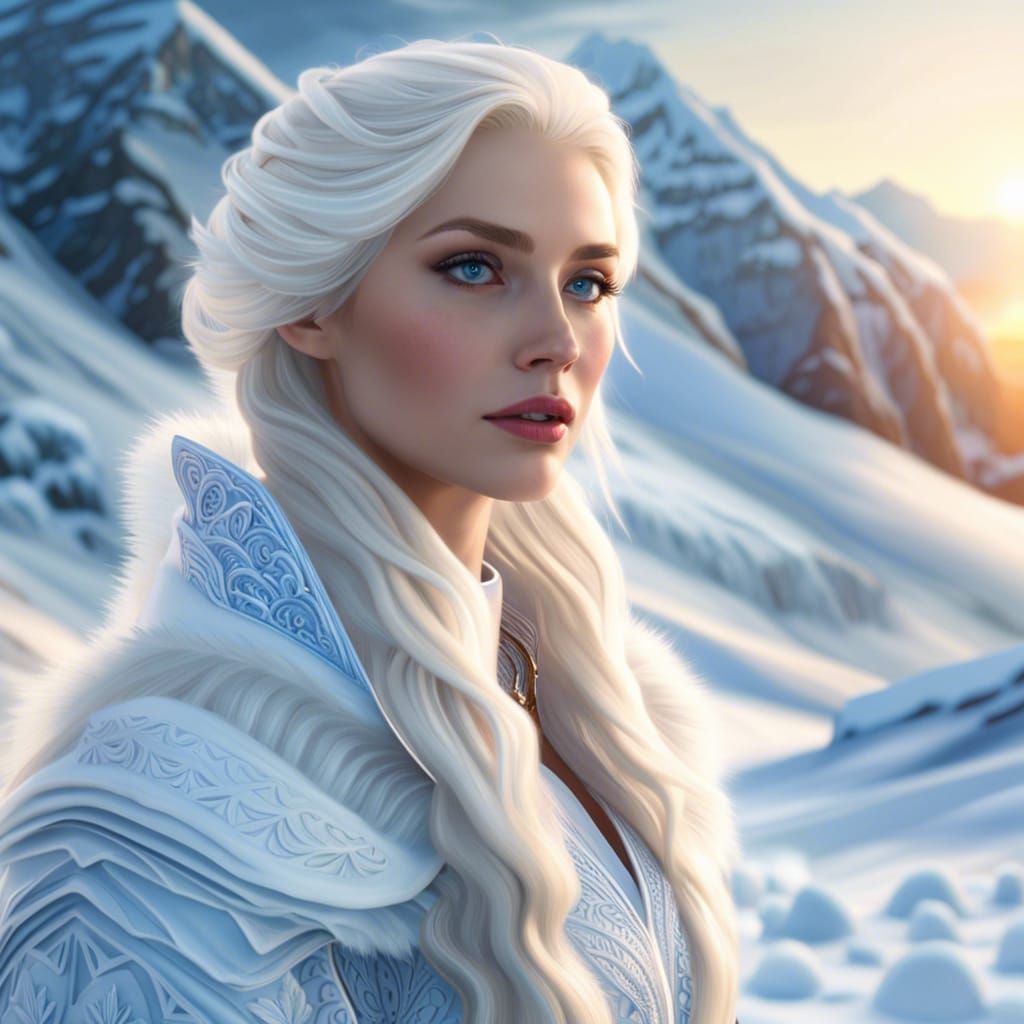 Ice Maiden - AI Generated Artwork - NightCafe Creator