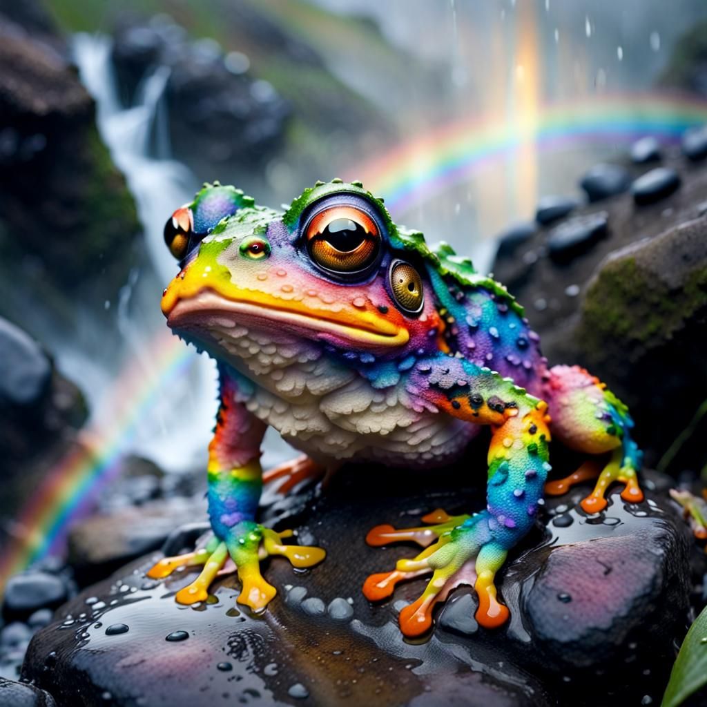 fluffy Jurassic-Frog III - AI Generated Artwork - NightCafe Creator