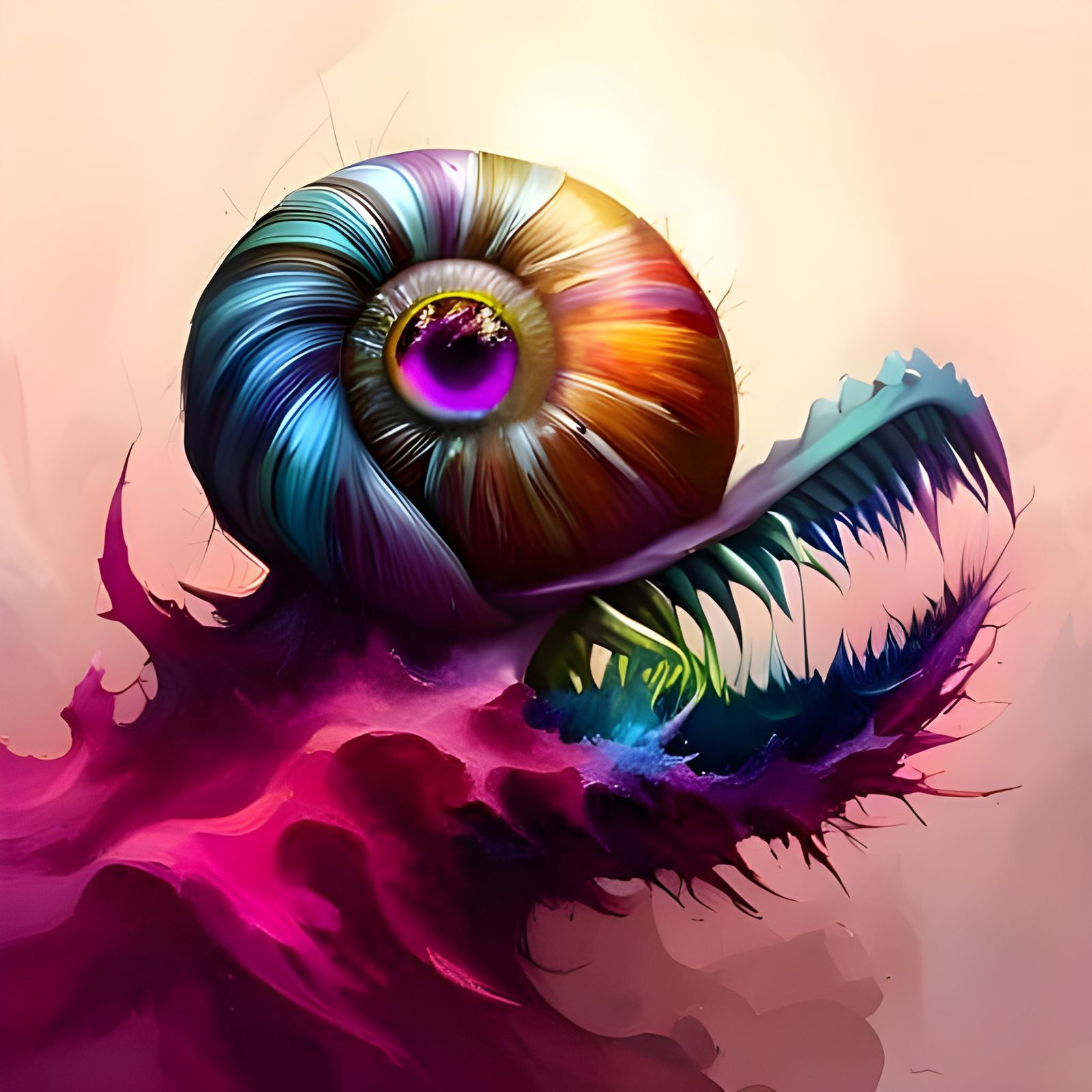 Snail Monster - AI Generated Artwork - NightCafe Creator