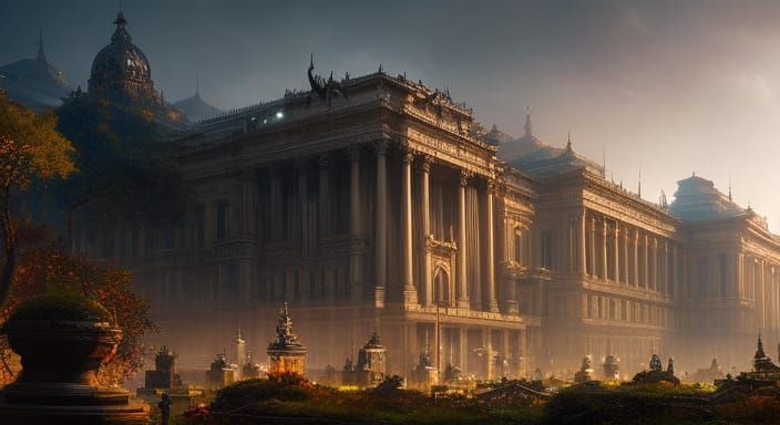 Some building idk - AI Generated Artwork - NightCafe Creator