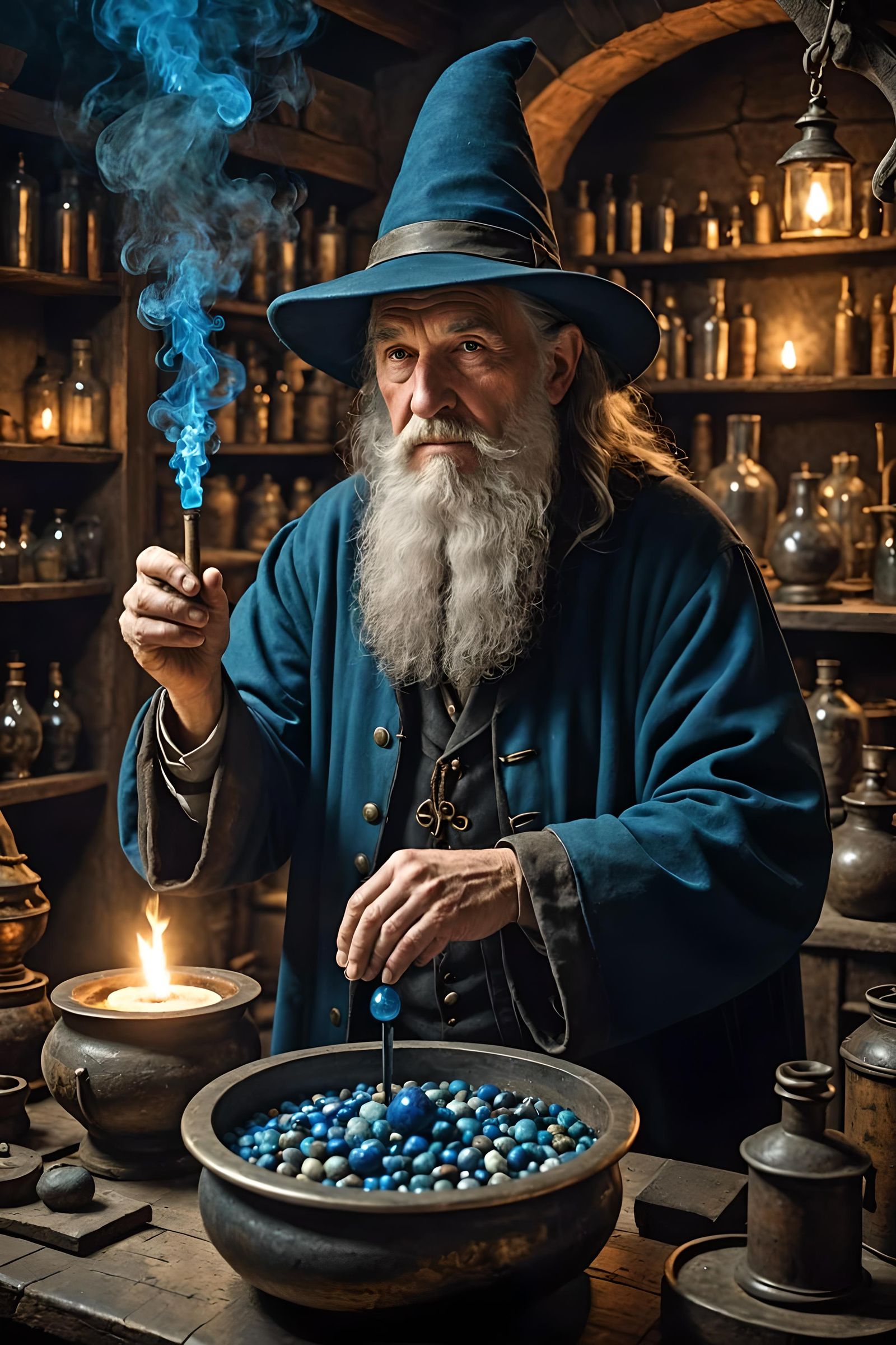 Tha alchemist at work - AI Generated Artwork - NightCafe Creator