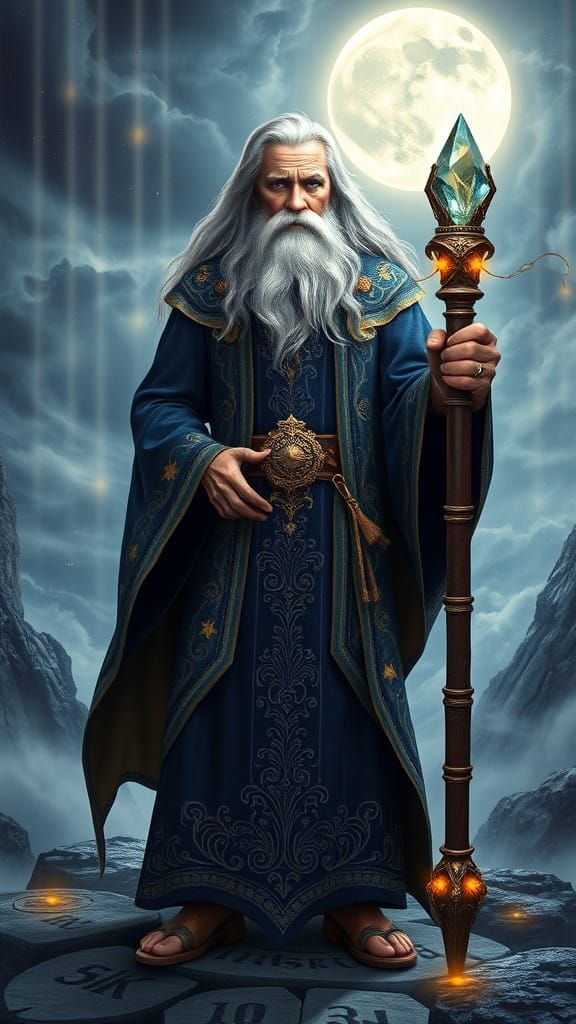 Male Wizard (D&D Type Wizard) - Ethereal Wizard Master of My...