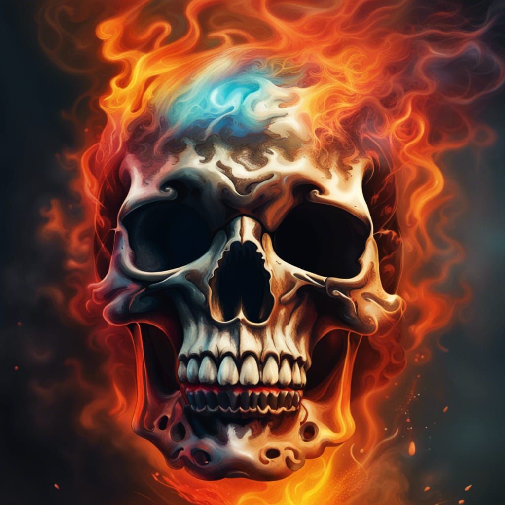 Skull 💀 - AI Generated Artwork - NightCafe Creator