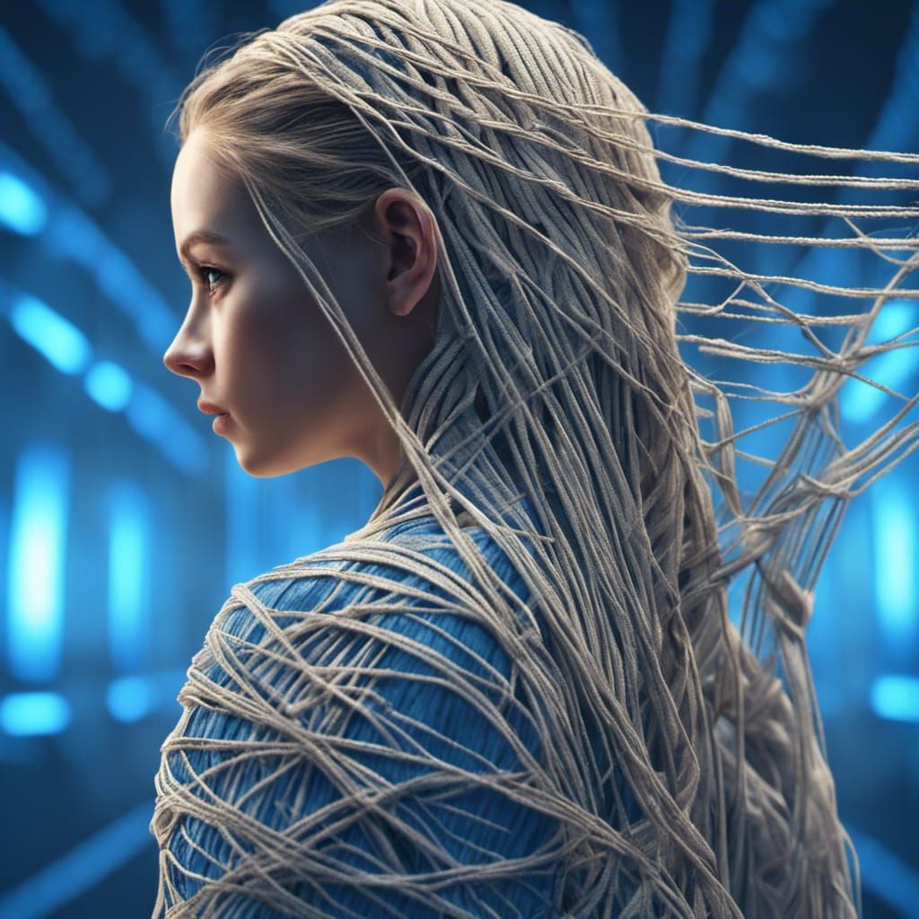 Unbraiding the braid - AI Generated Artwork - NightCafe Creator