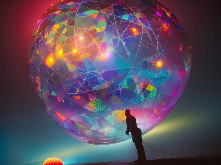 Insanely hyperdetailed photograph of an elaborate and alluring Dichroic ...