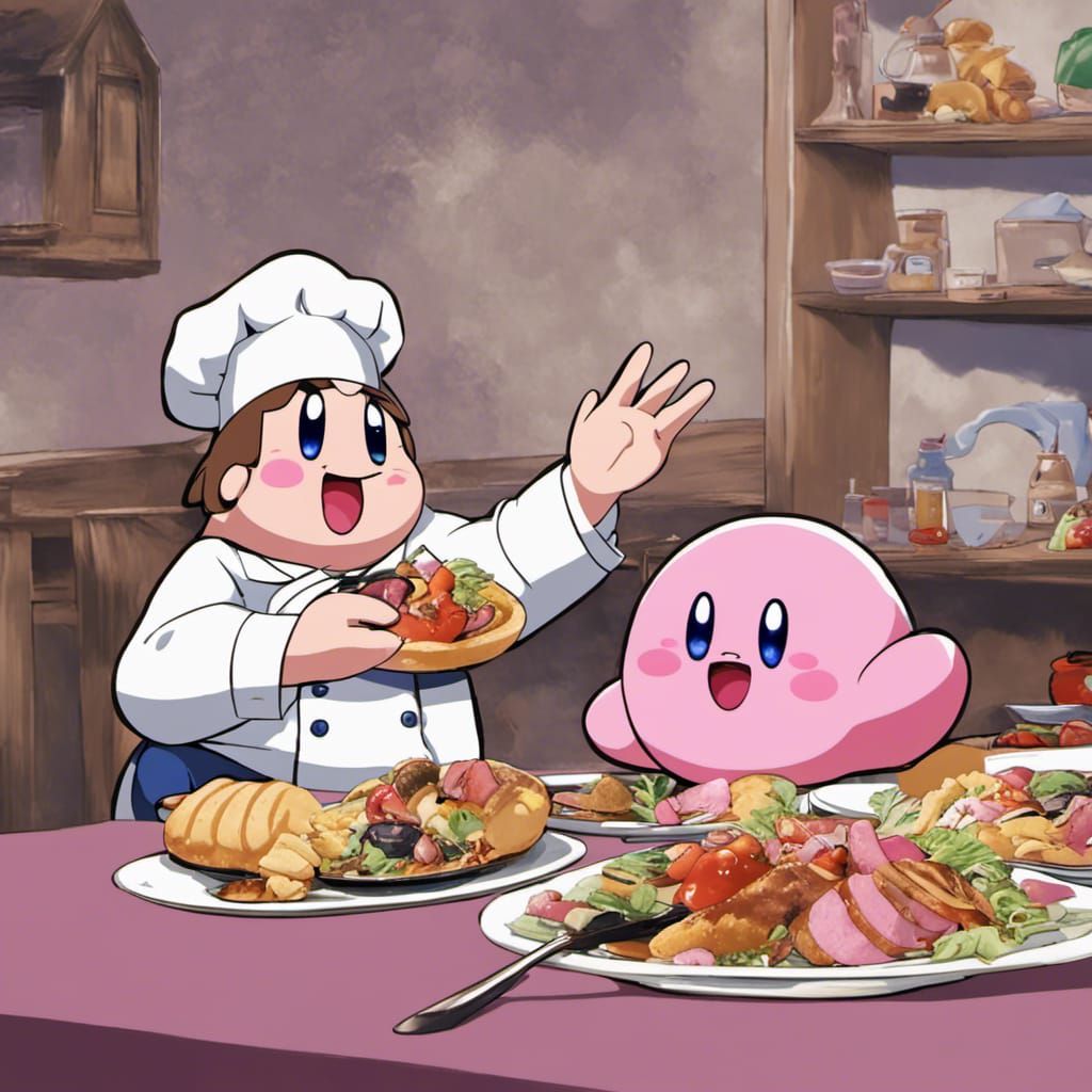 Kirby the Chef - AI Generated Artwork - NightCafe Creator