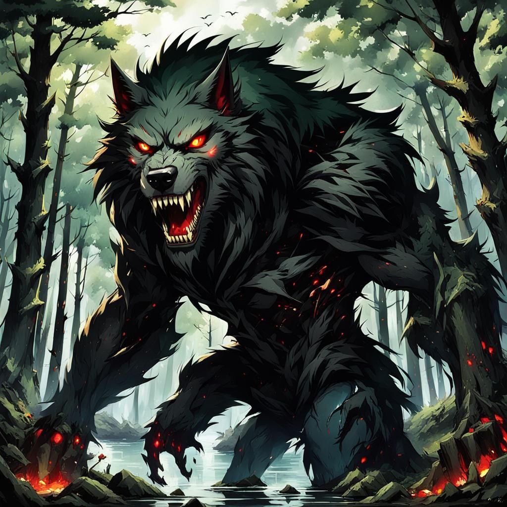Tree Werewolf - AI Generated Artwork - NightCafe Creator