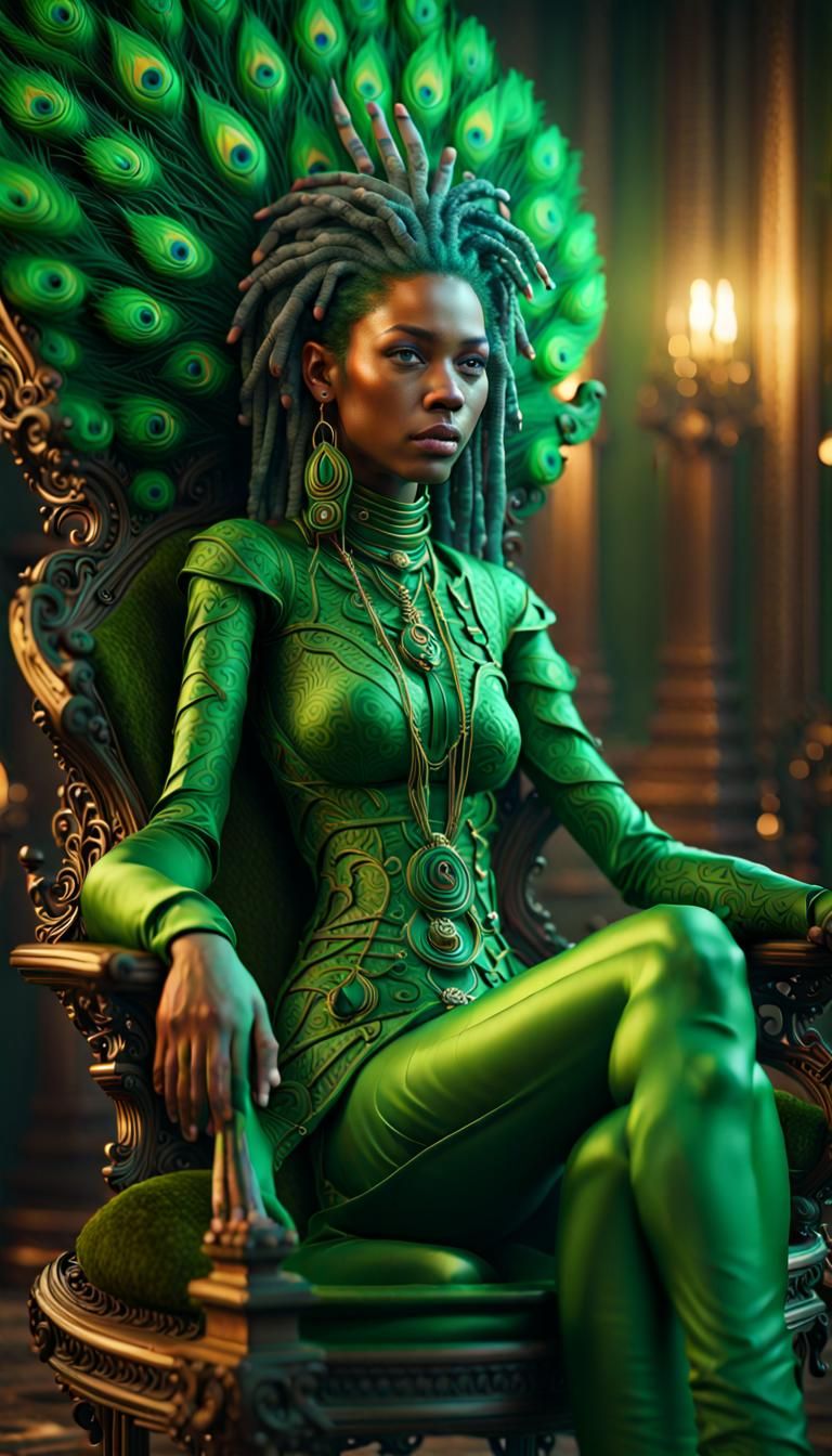 Emerald Goddess - AI Generated Artwork - NightCafe Creator