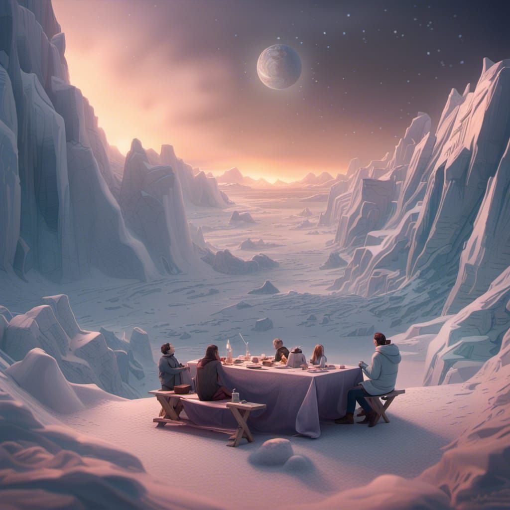 Ice Picnic - AI Generated Artwork - NightCafe Creator
