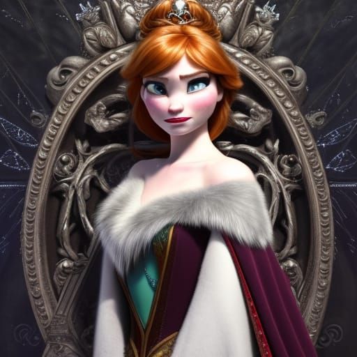 Queen Anna of Arendelle - AI Generated Artwork - NightCafe Creator