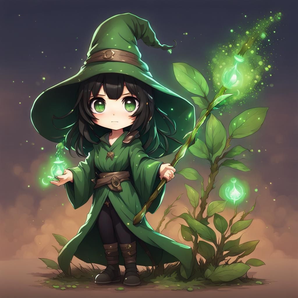 Chibi Druid - AI Generated Artwork - NightCafe Creator