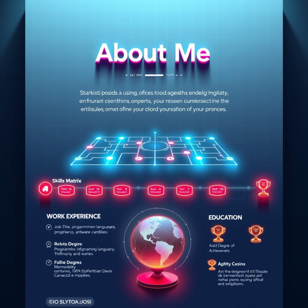 CV new creation - Modern Futuristic CV Presentation in Cyber...
