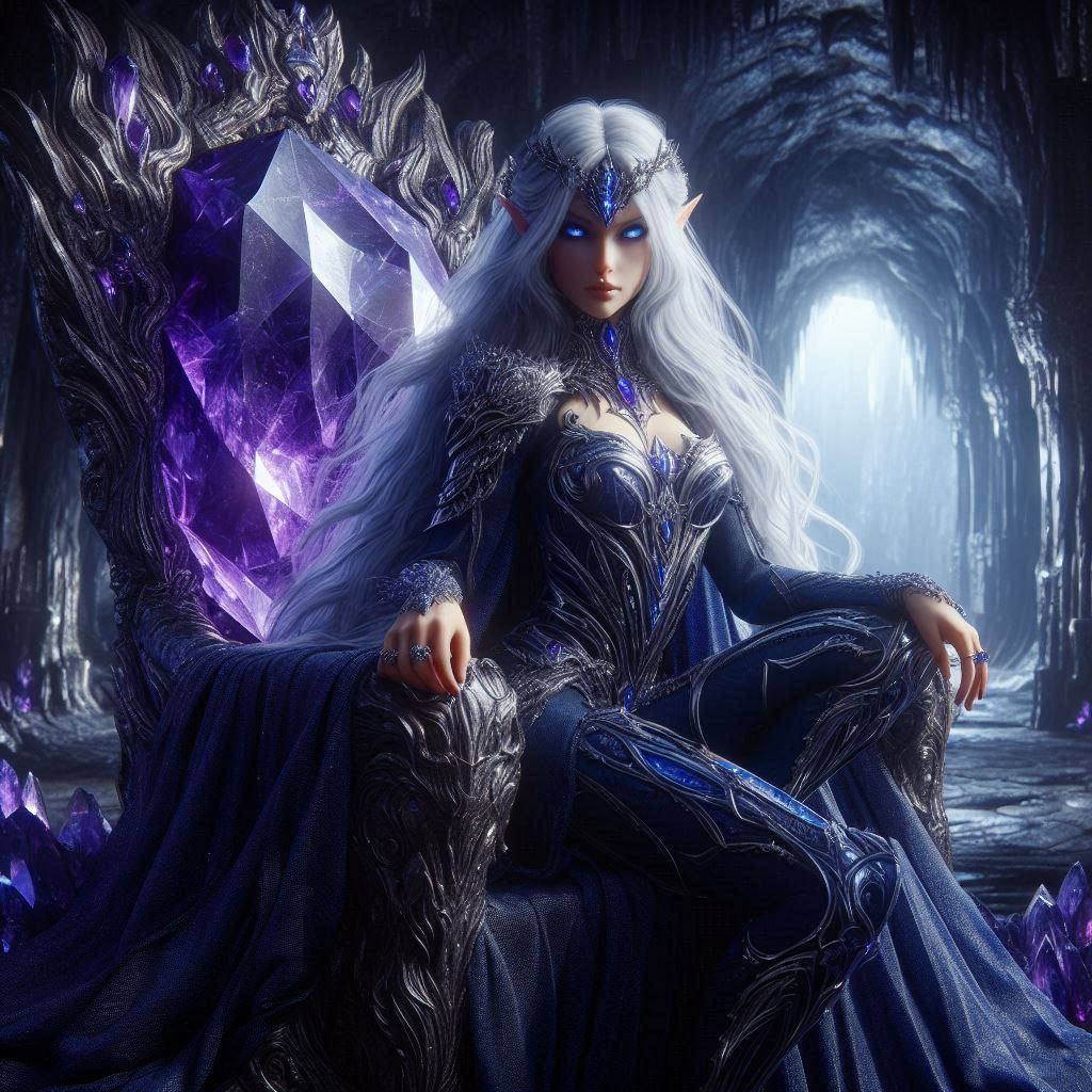 Noctheronian Mages. Chronicles of Noctheron Kingdom, dark elven underground realm - 03 - AI ...