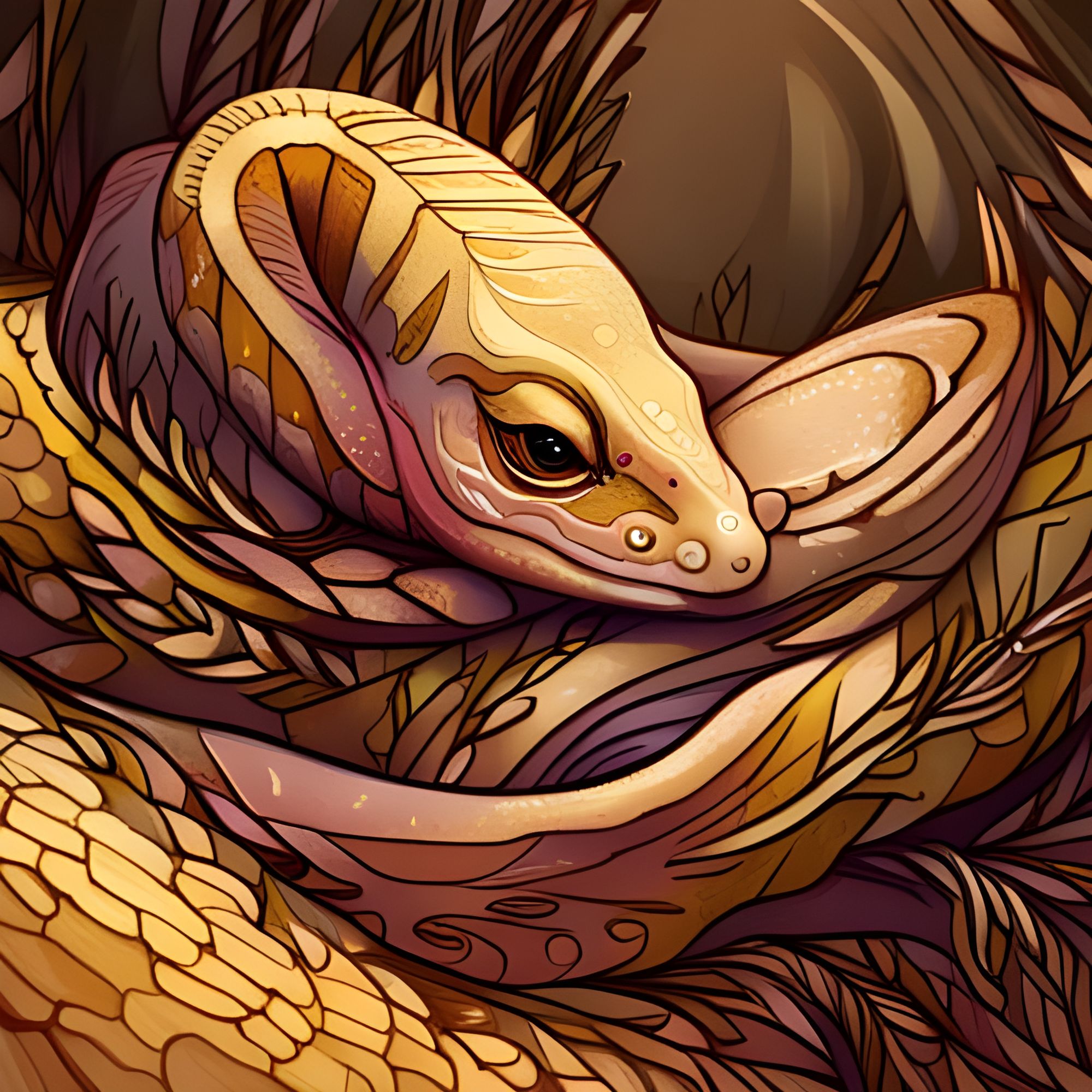 Fire Ball Python : r/nightcafe