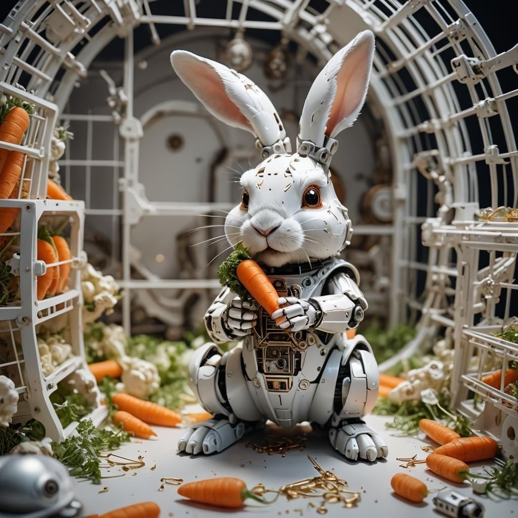 White rabbit - AI Generated Artwork - NightCafe Creator