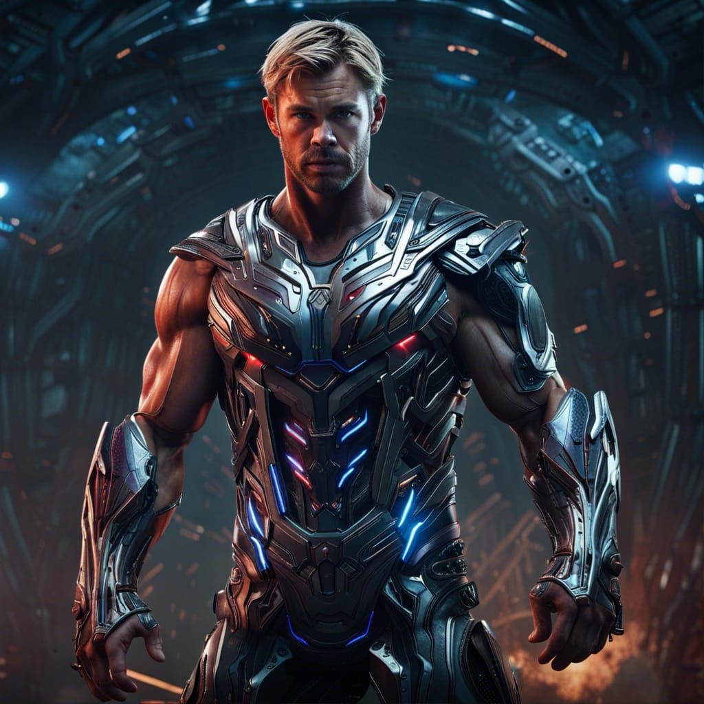 Thor on Cybertron - AI Generated Artwork - NightCafe Creator