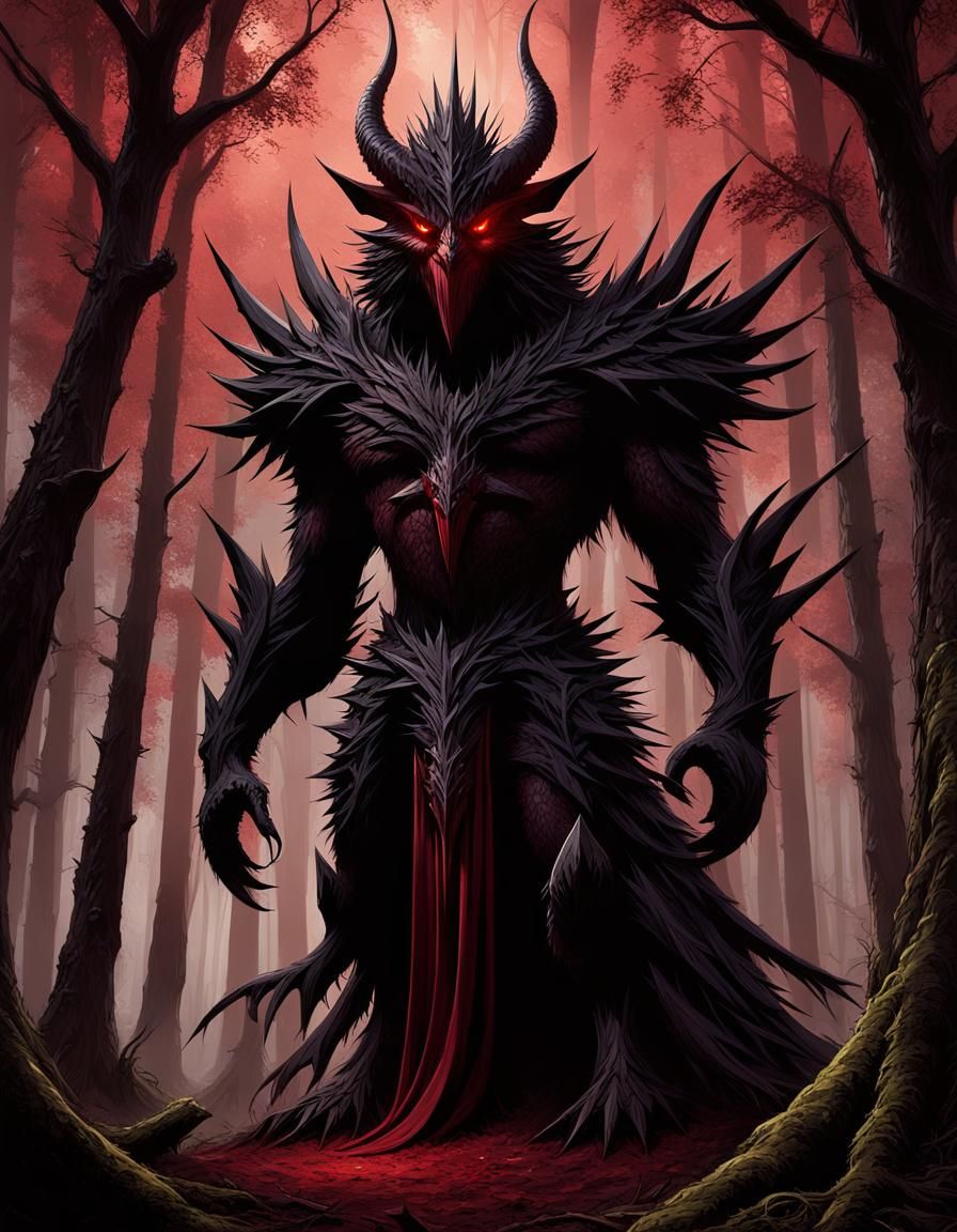Demon of The Fall Version 3 - AI Generated Artwork - NightCafe Creator