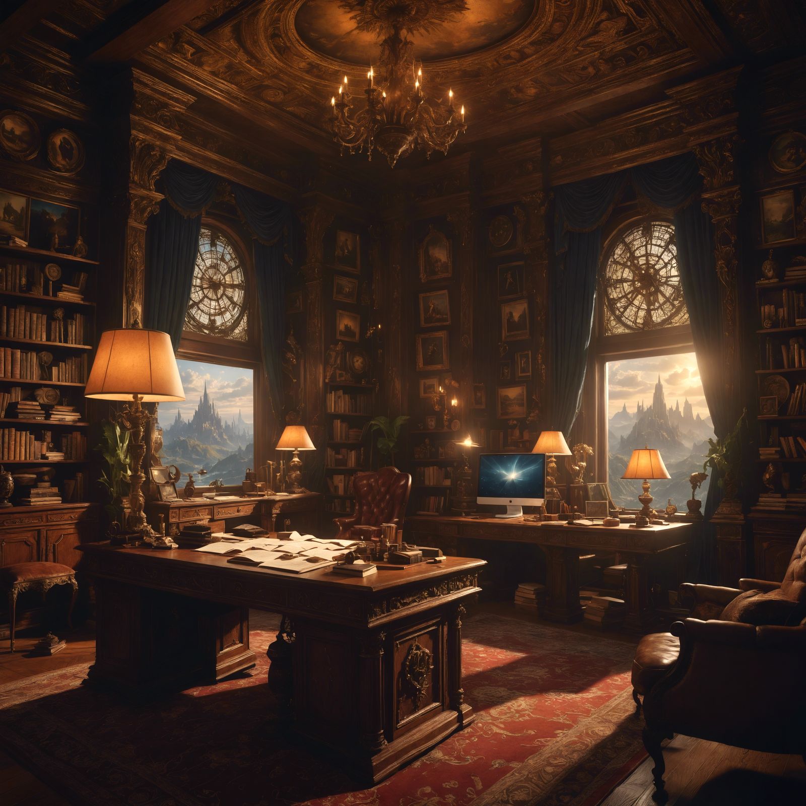 The Writing Room - AI Generated Artwork - NightCafe Creator