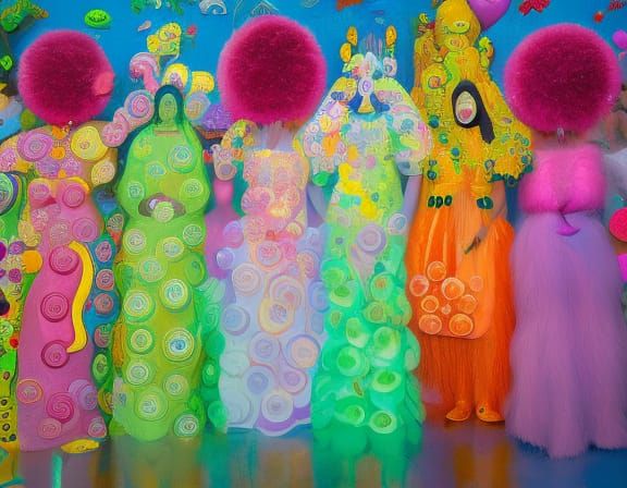 the group of people celebrates 20000 members, colorful ink flow: 8k ...