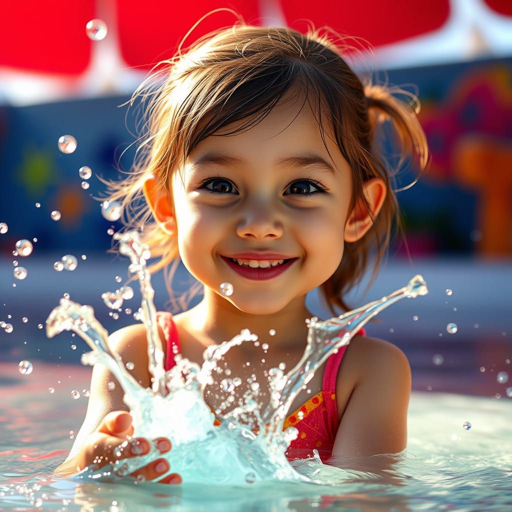 Cute picture, girl in water - Cute picture, girl in water