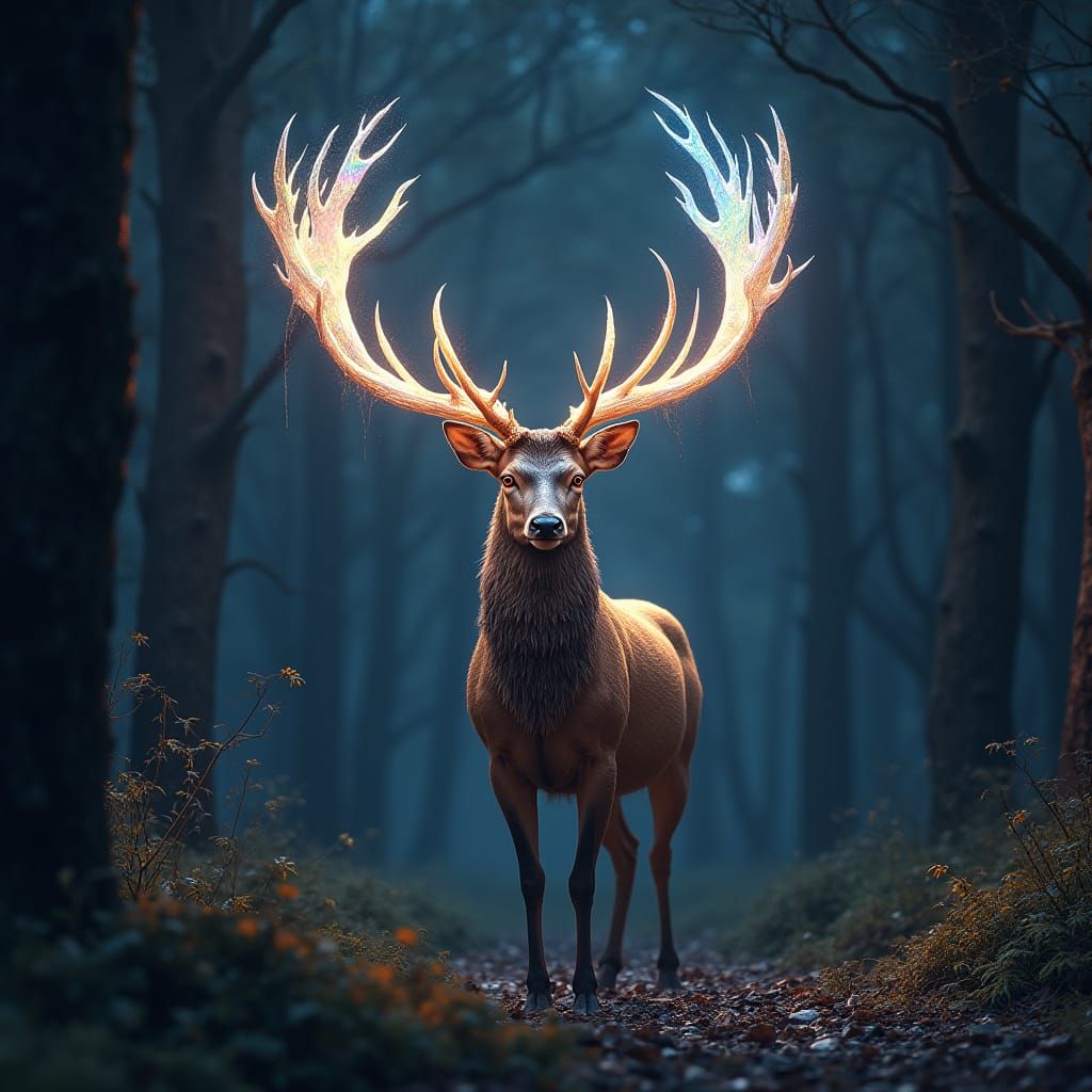A regal stag - Regal Stag in Ethereal Twilight
