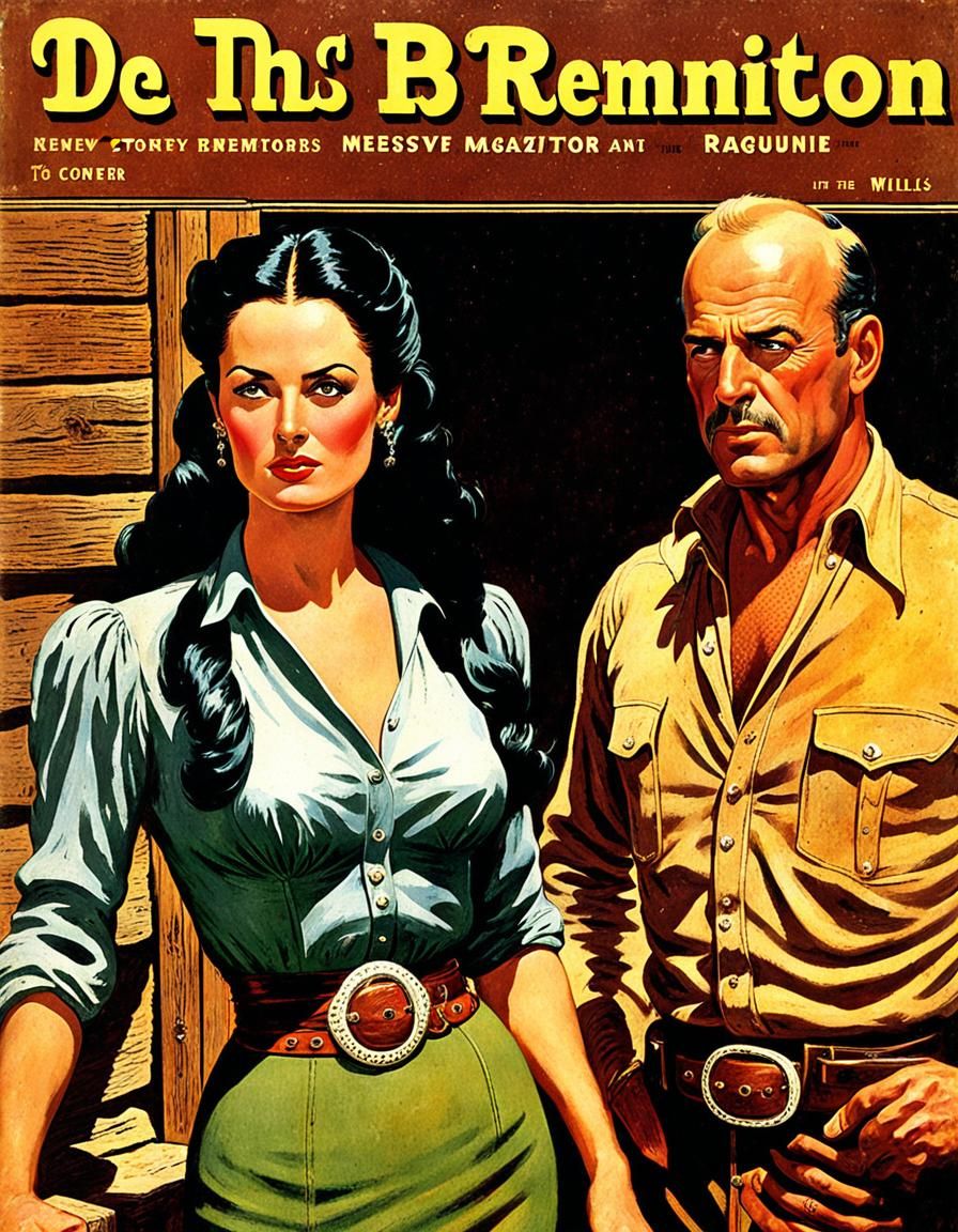 Pulp Western Cover #5 - AI Generated Artwork - NightCafe Creator