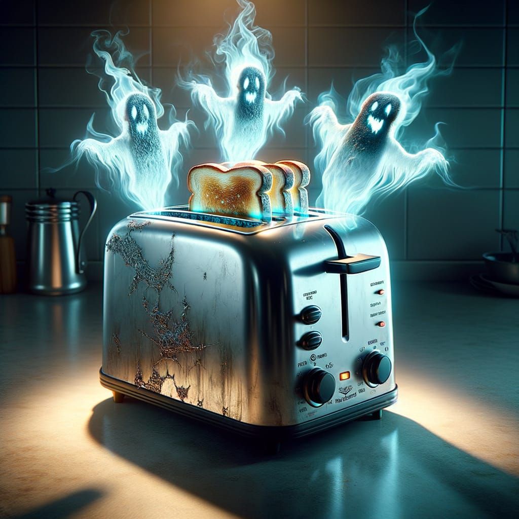 haunted toaster - AI Generated Artwork - NightCafe Creator