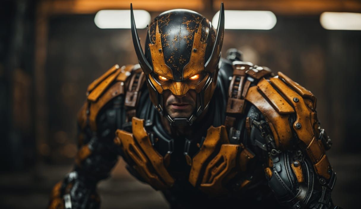 cyberpunk Wolverine - AI Generated Artwork - NightCafe Creator