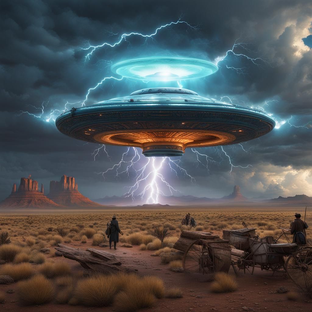 Navajo native sees a lightning strike disintegrate a UFO in Autumn of ...