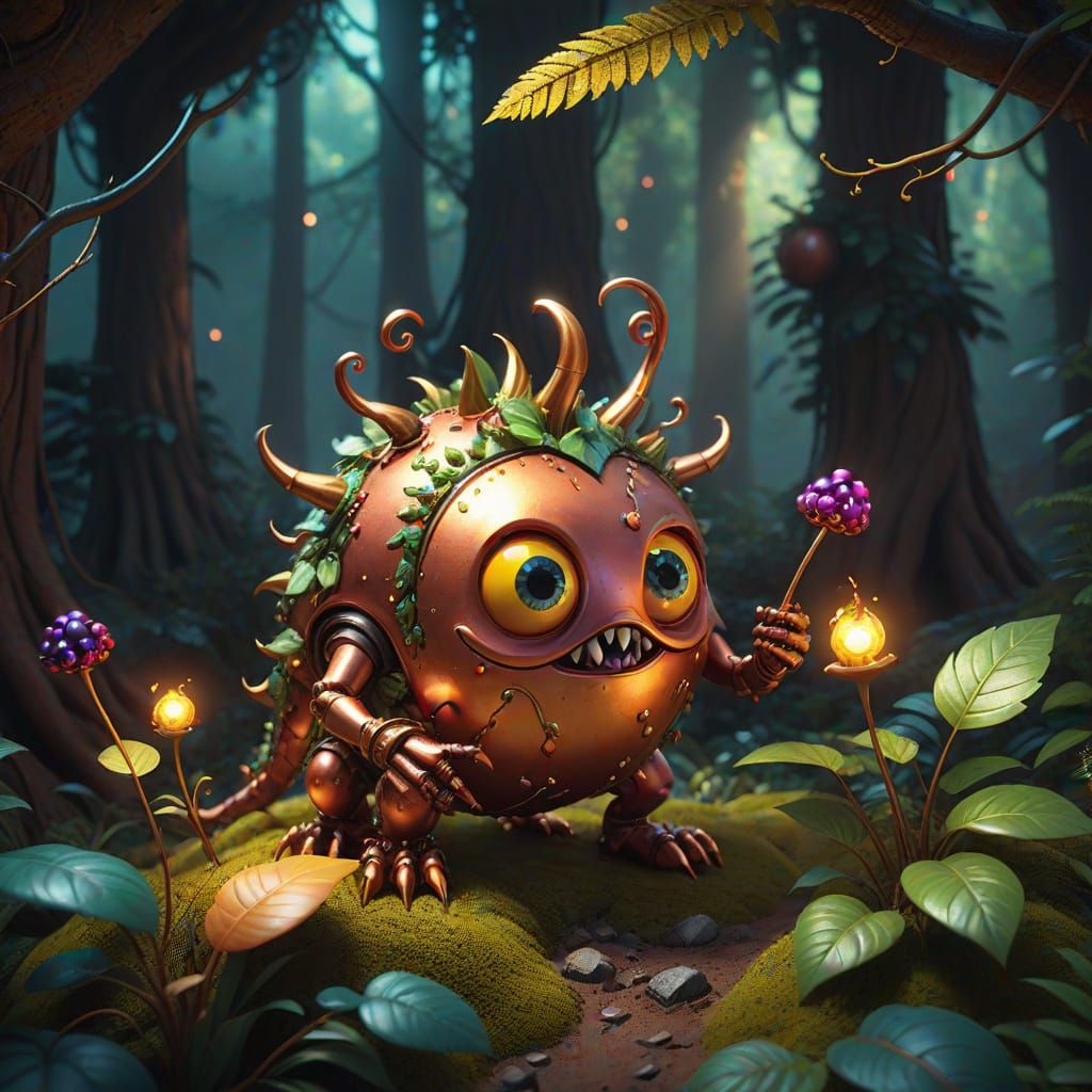 Copper Berry Monster Foo - Mystical Copper Berry Monster in ...