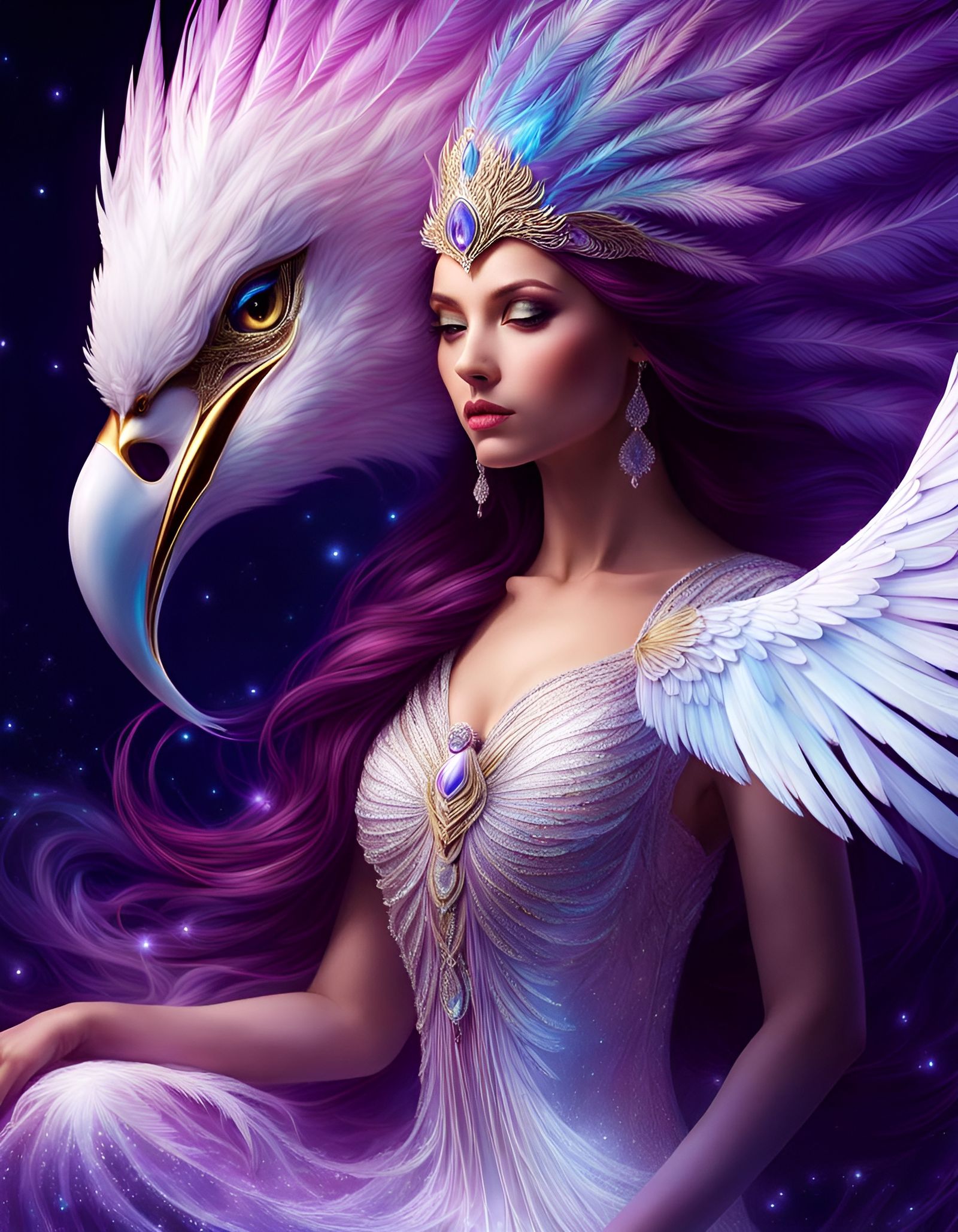 Eagle Queen - AI Generated Artwork - NightCafe Creator