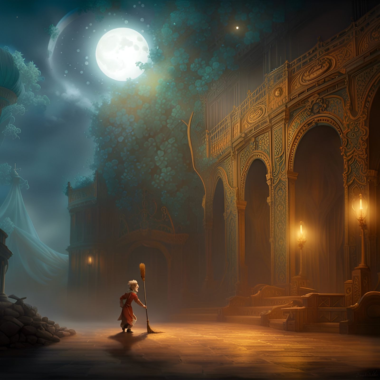 "If we shadows have offended..." - AI Generated Artwork - NightCafe Creator