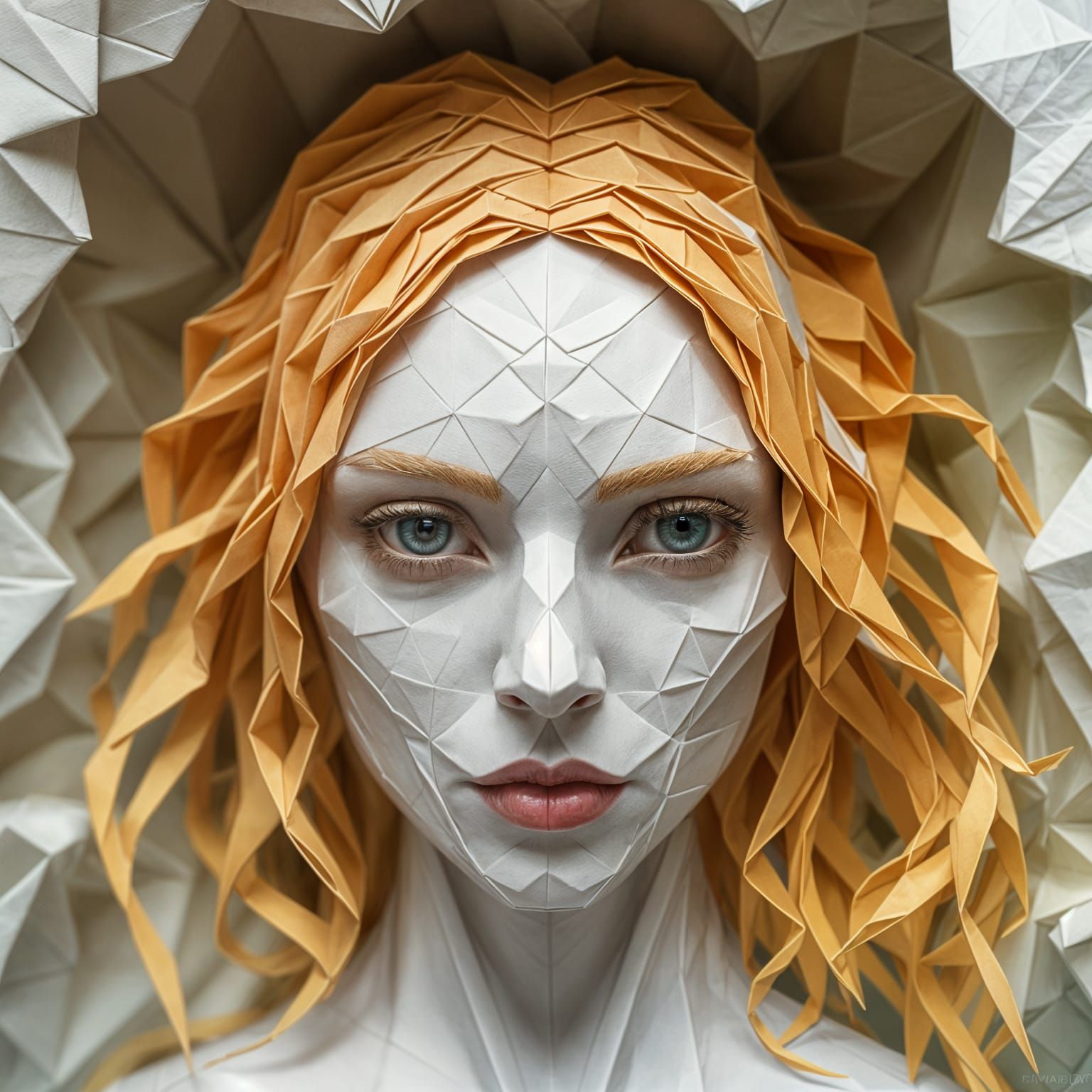 Perverse blonde - Ethereal Origami Blonde in Soft Focus Pape...
