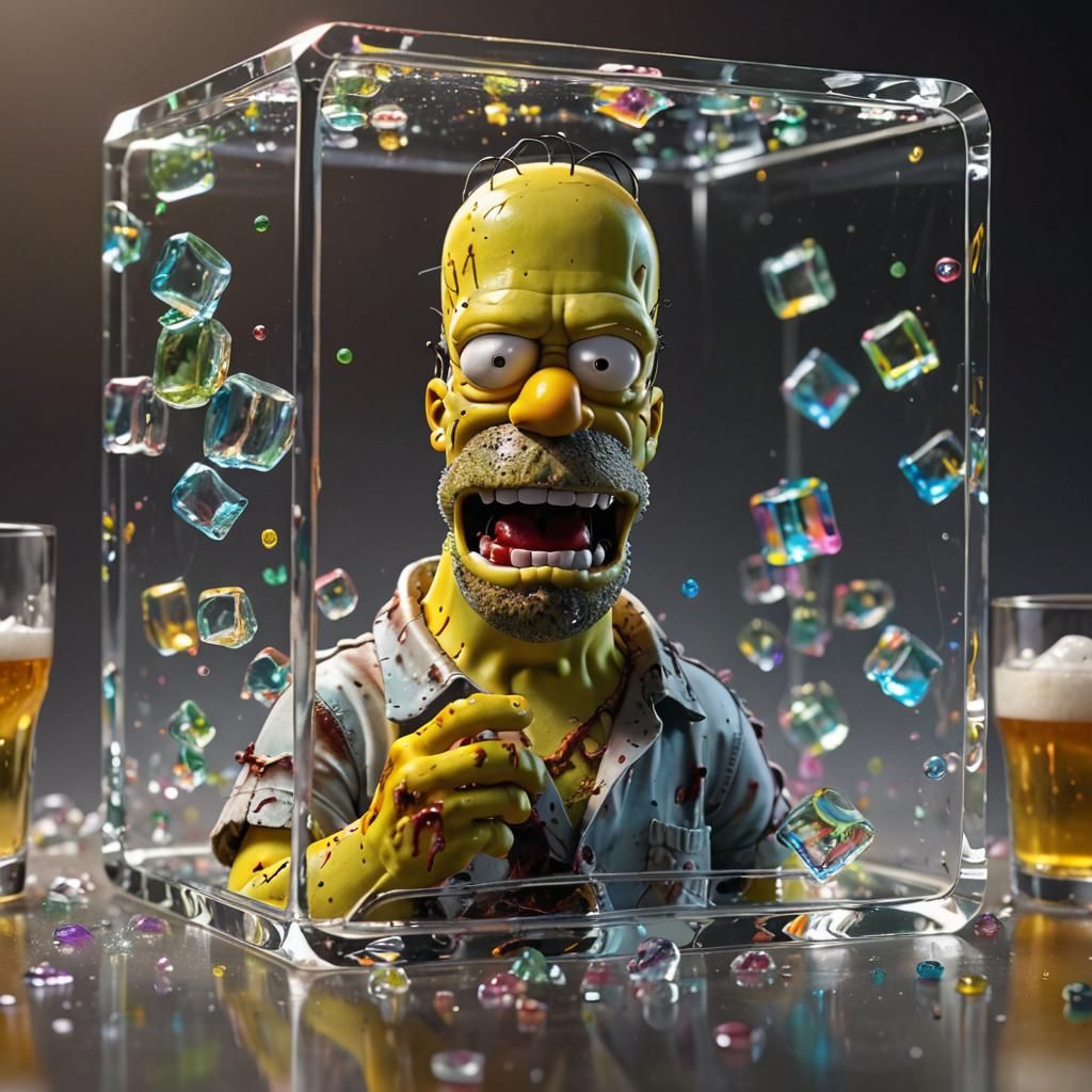 Homer Simpson (Zombie Collection) - AI Generated Artwork - NightCafe ...