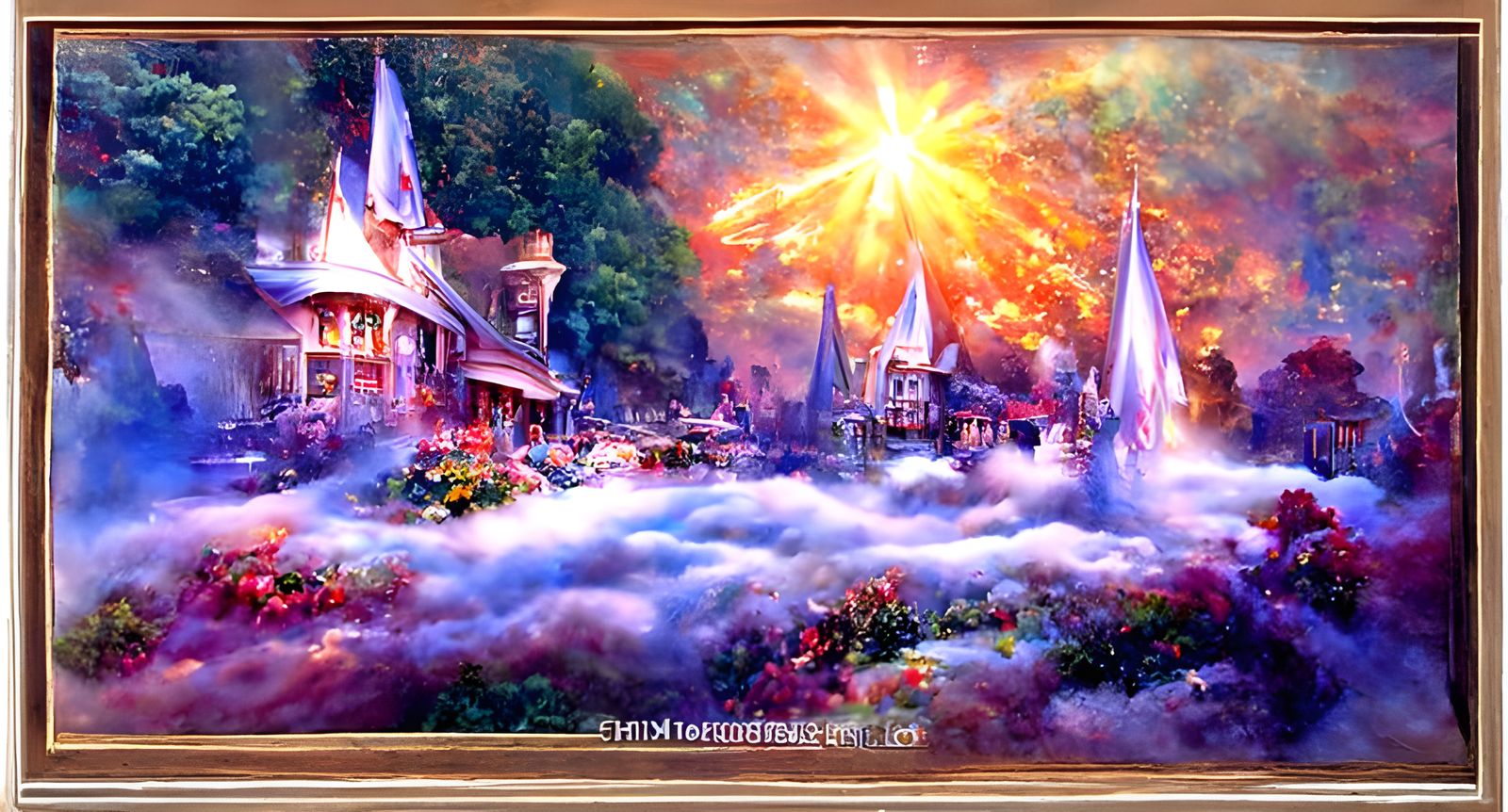 morning star ethereal fantasy hyperdetailed mist Thomas Kinkade - AI ...