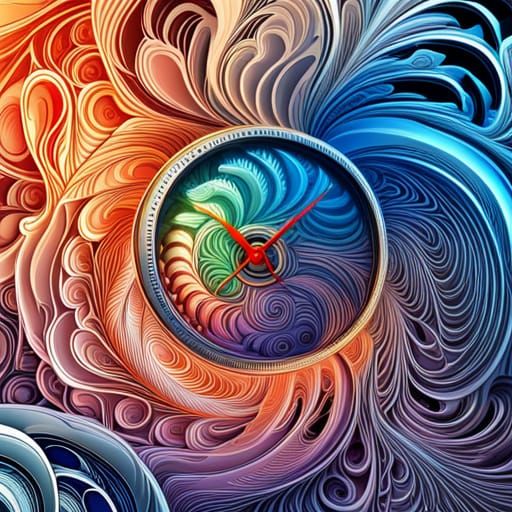 Clocks abstract - AI Generated Artwork - NightCafe Creator