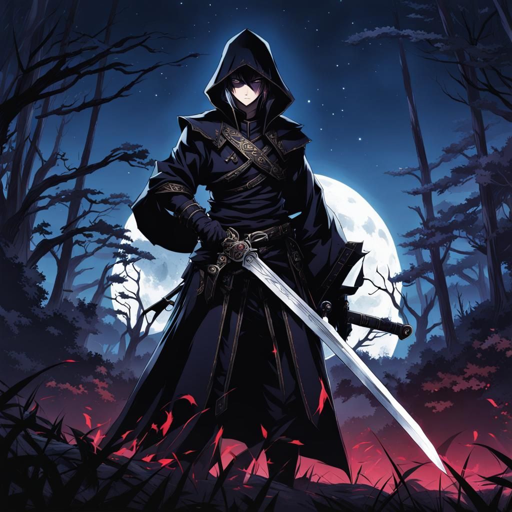Shadow assassin in the night - AI Generated Artwork - NightCafe Creator