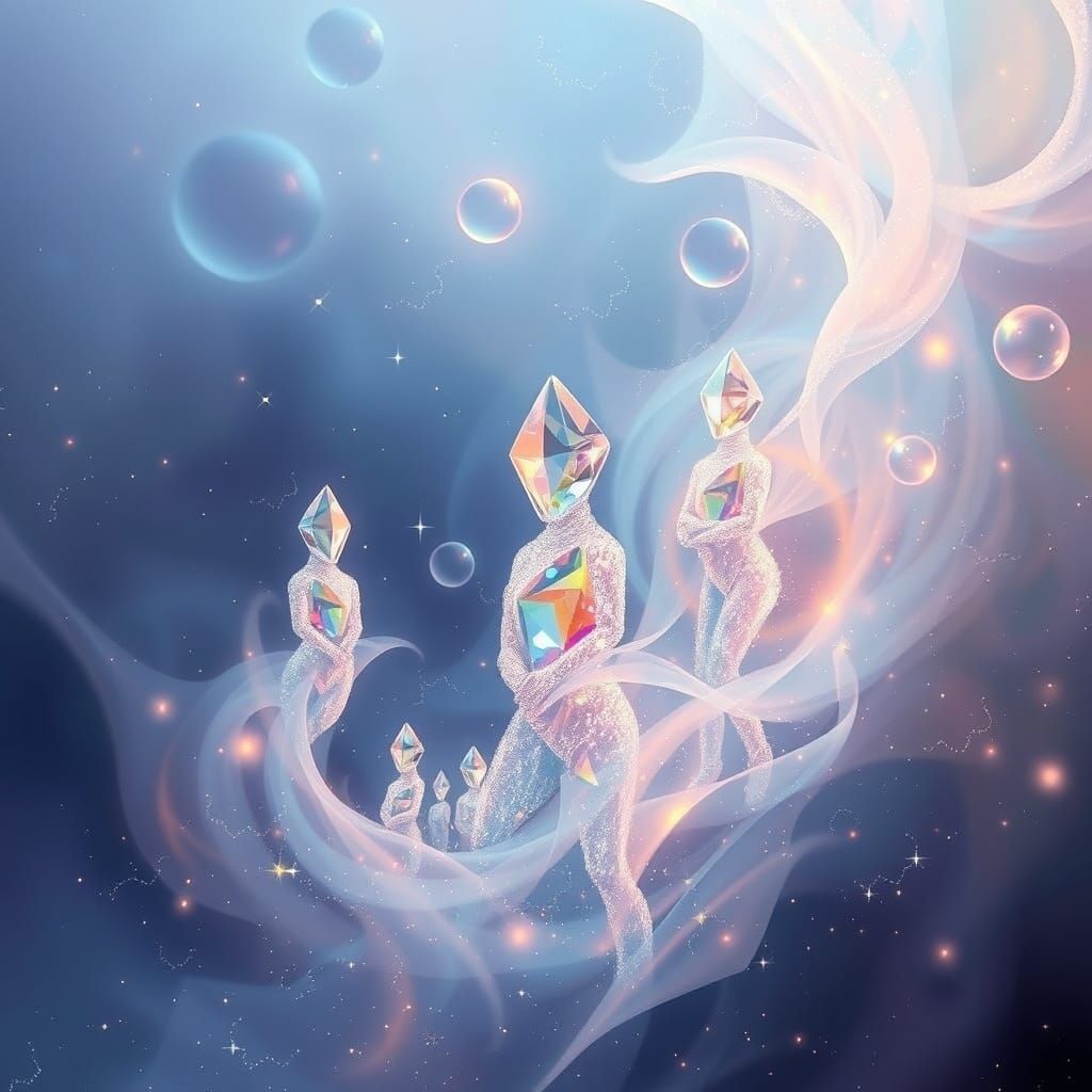 The Diamond People From Heaven - Crystal Beings Emerge from ...