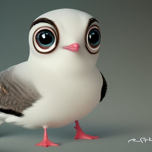 Cute Bird - AI Generated Artwork - NightCafe Creator