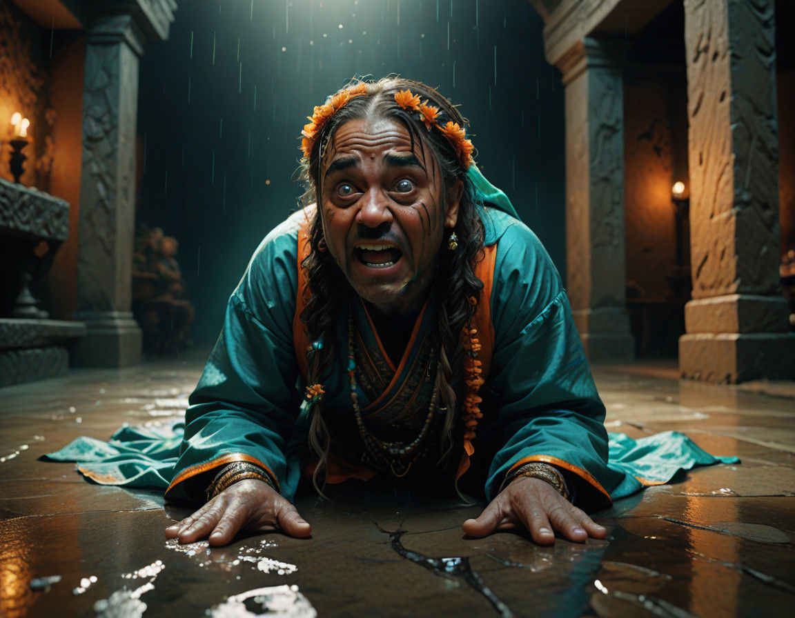 Grisly Digital Art of Dwarf Bride Breakdancing in ... - AI Art