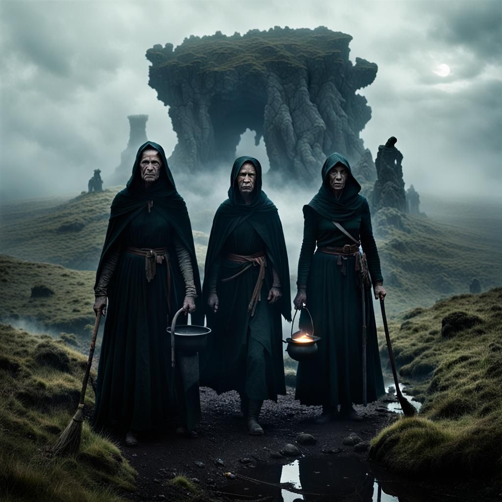 Awaiting Macbeth - AI Generated Artwork - NightCafe Creator