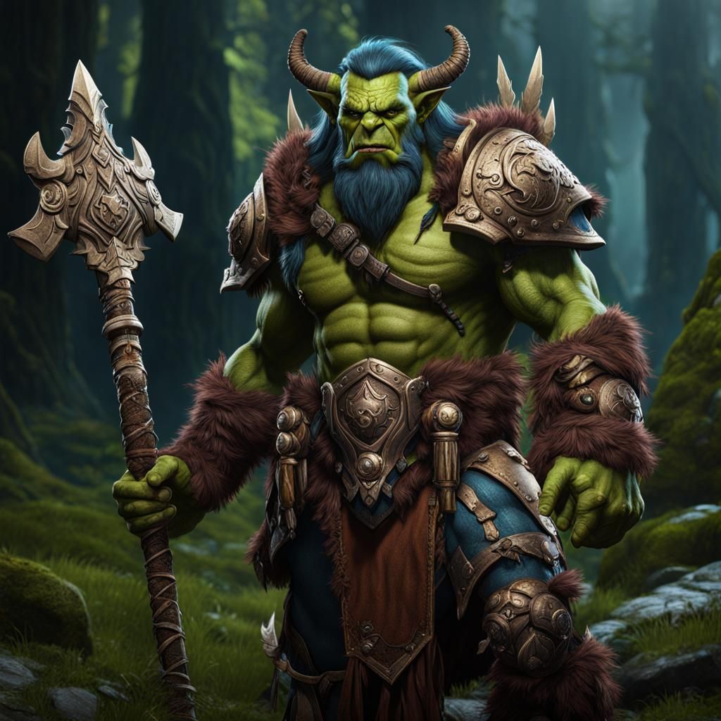 orc druid warcraft - AI Generated Artwork - NightCafe Creator