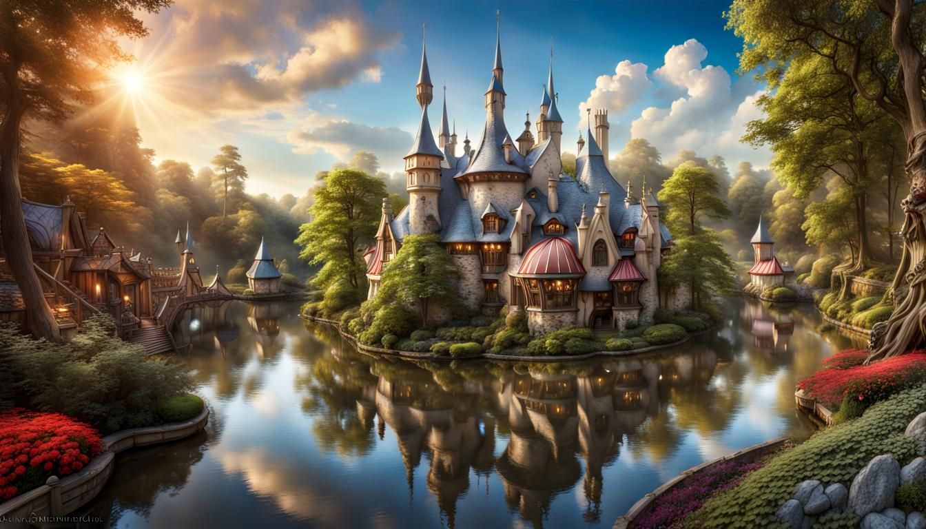 Theme Park Efteling Style - AI Generated Artwork - NightCafe Creator
