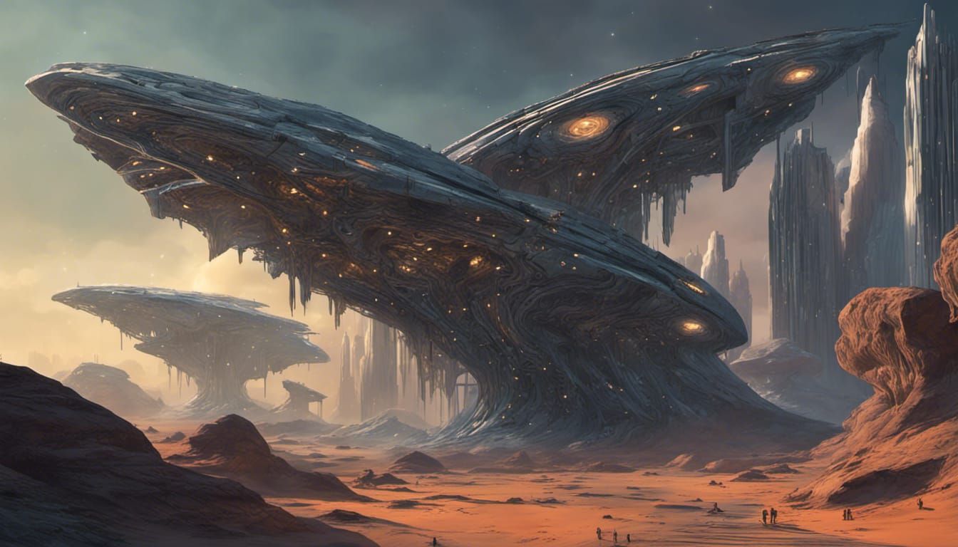 Fantasy World, Alien Mining Colonies - AI Generated Artwork - NightCafe ...