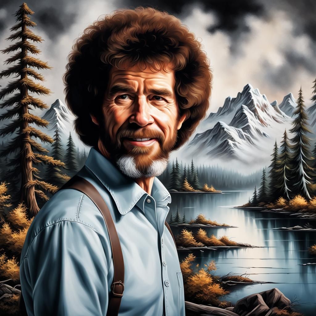 Bob Ross Appreciation - AI Generated Artwork - NightCafe Creator