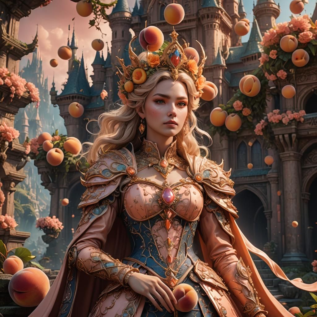 peach queen - AI Generated Artwork - NightCafe Creator